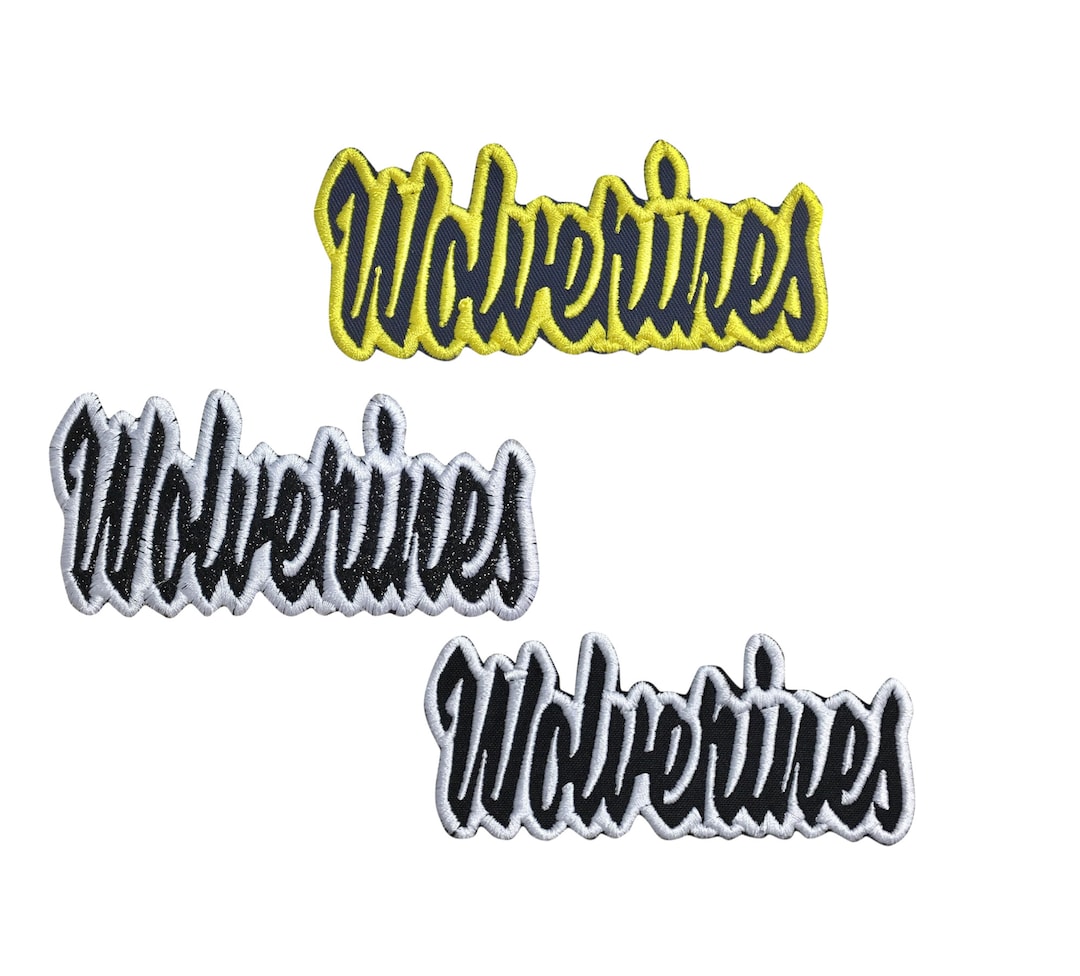 Wolverines, Embroidered, Iron on Patch - Etsy