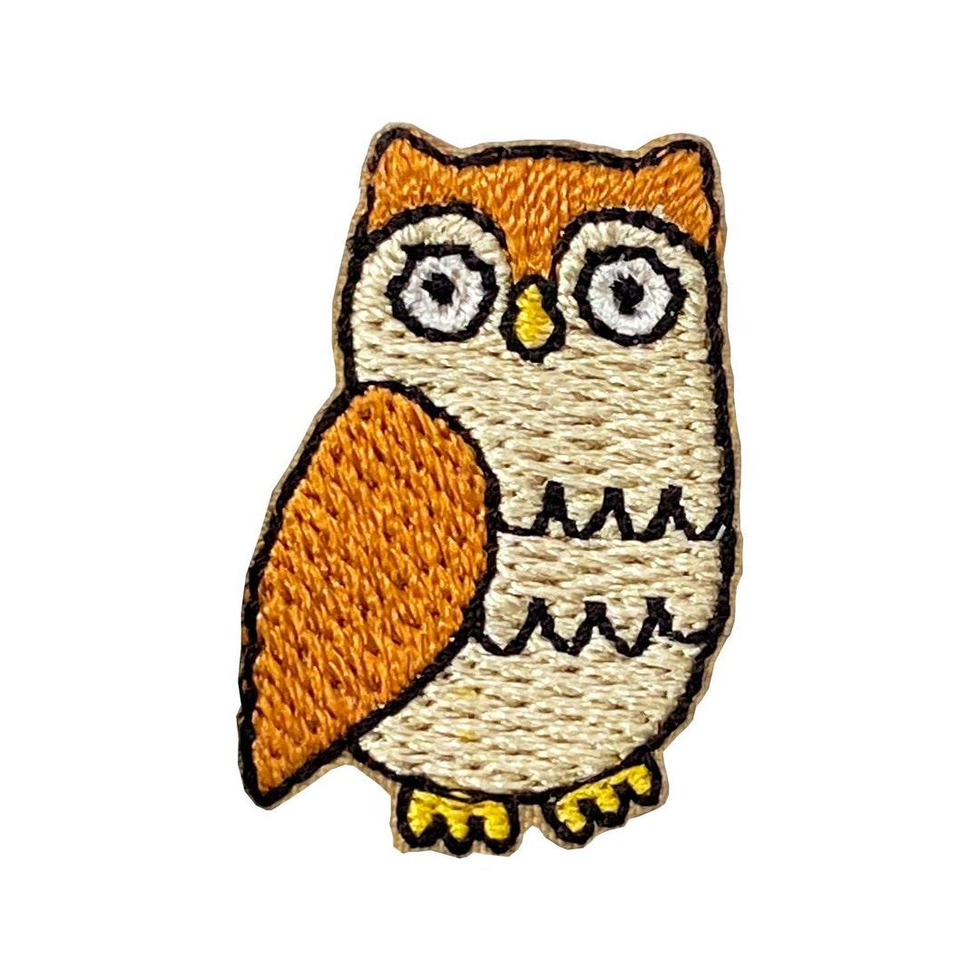 Mini Hoot Owl Embroidered Iron on Patch - Etsy
