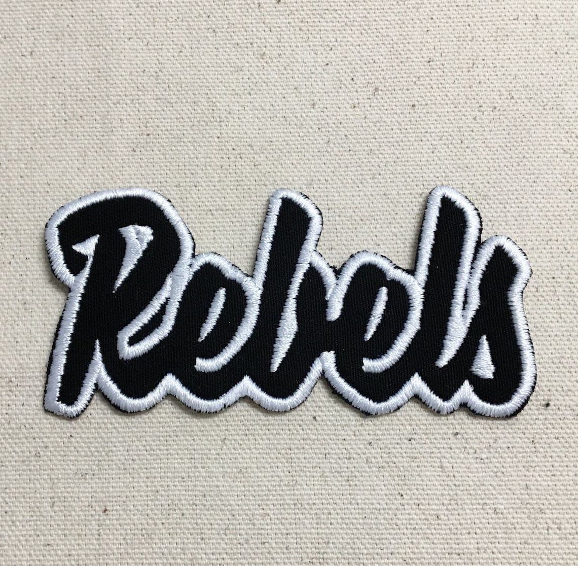 Rebels LARGE 3x8 Color Choice Mascot/team Name/words | Etsy