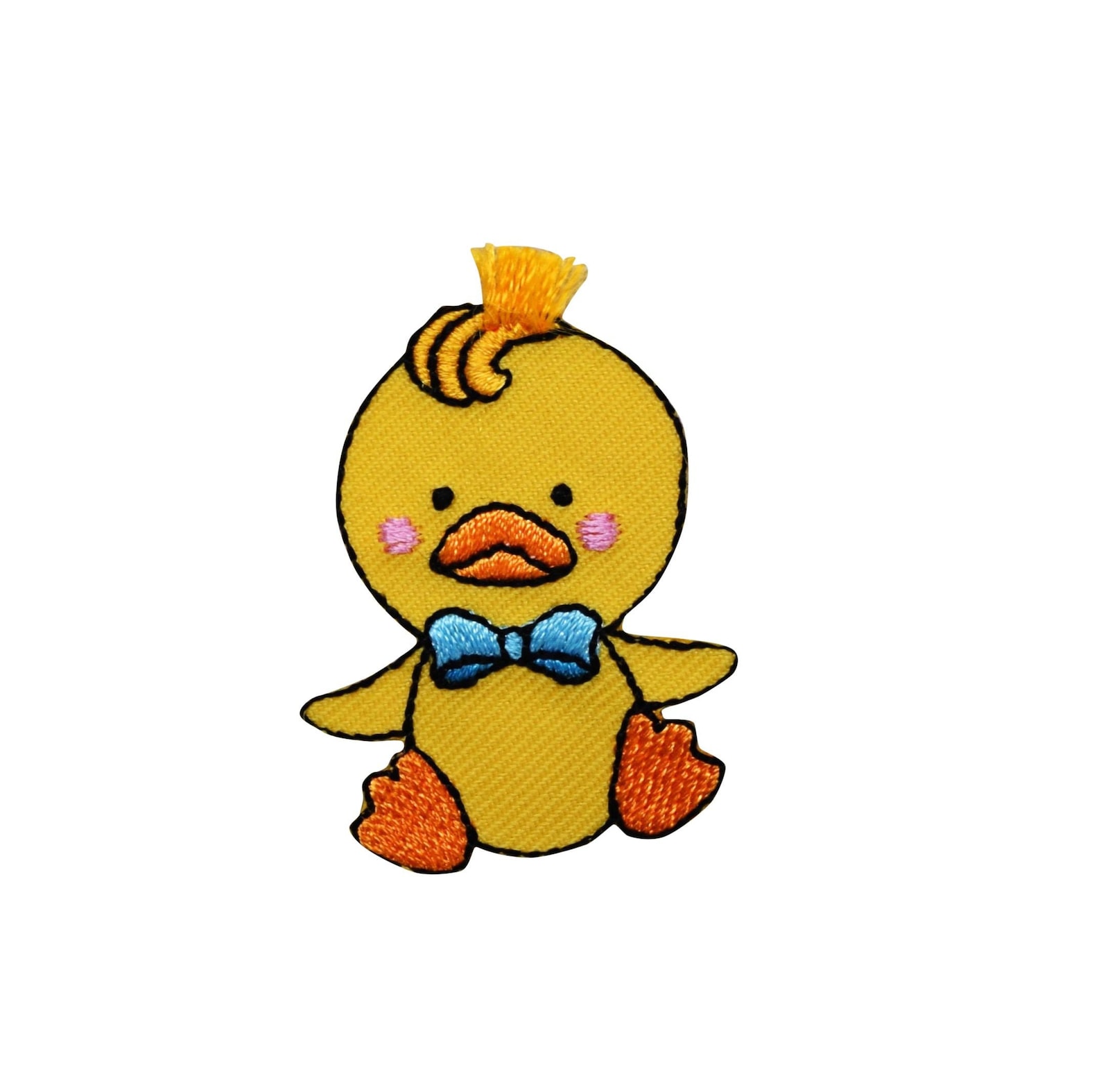 Yellow Duck With Blue Bow-tie - Embroidered Iron on Patch - Etsy