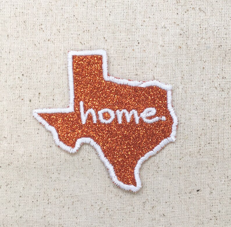 Texas Home State Custom Colors Iron on Applique | Etsy