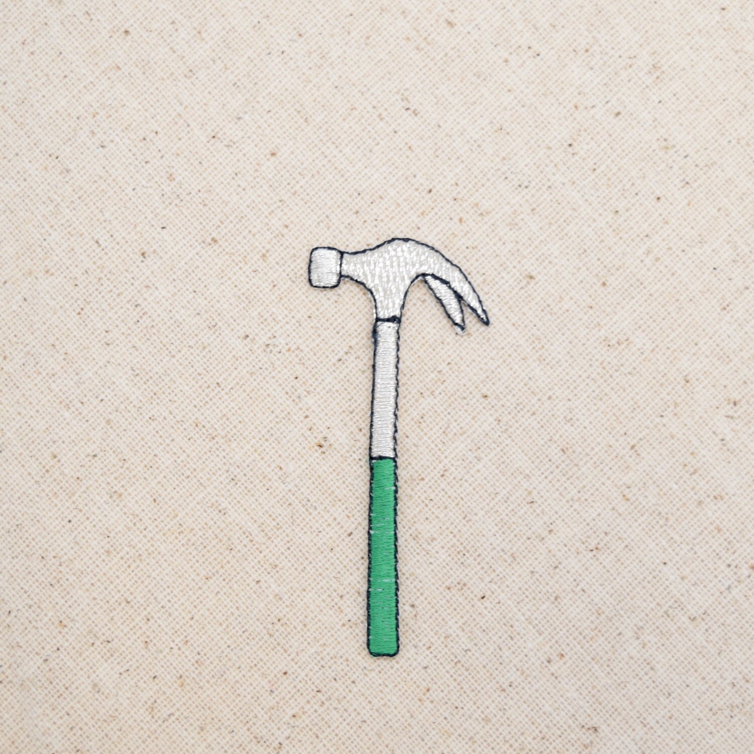 Red Blue or Green - Hammer - Tools - Iron on Applique - Embroidered ...