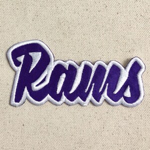 Rams - Color Choice - Mascot - Team Name - Words - Iron on Applique ...