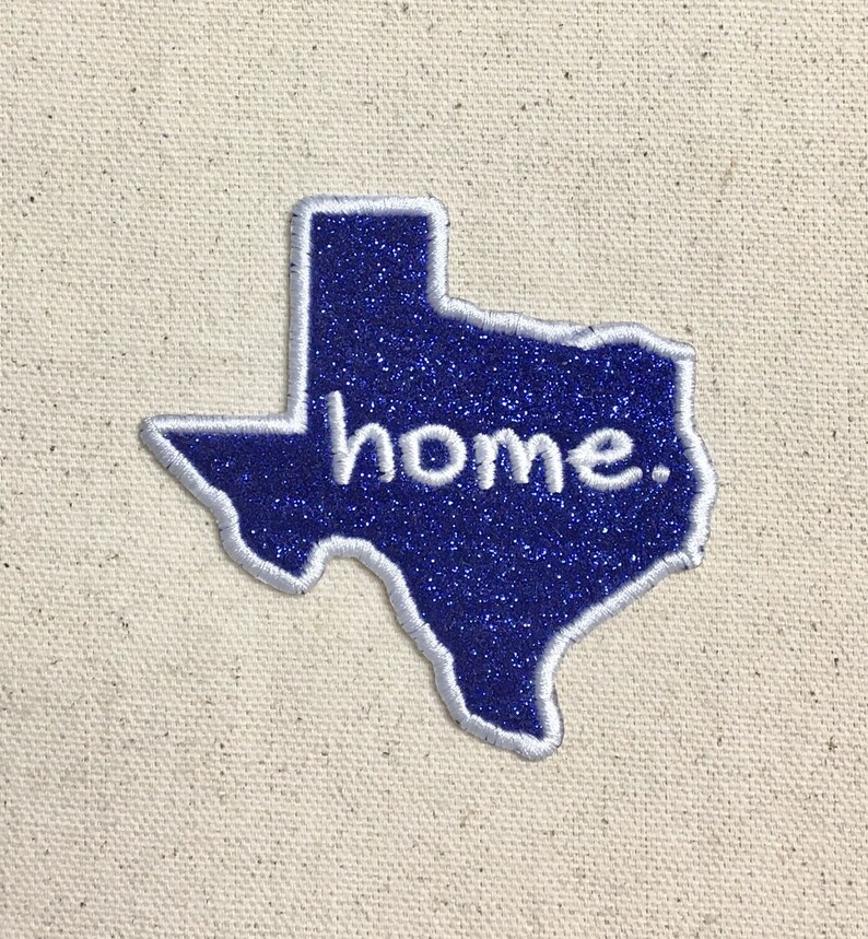 Texas Home State Custom Colors Iron on Applique | Etsy