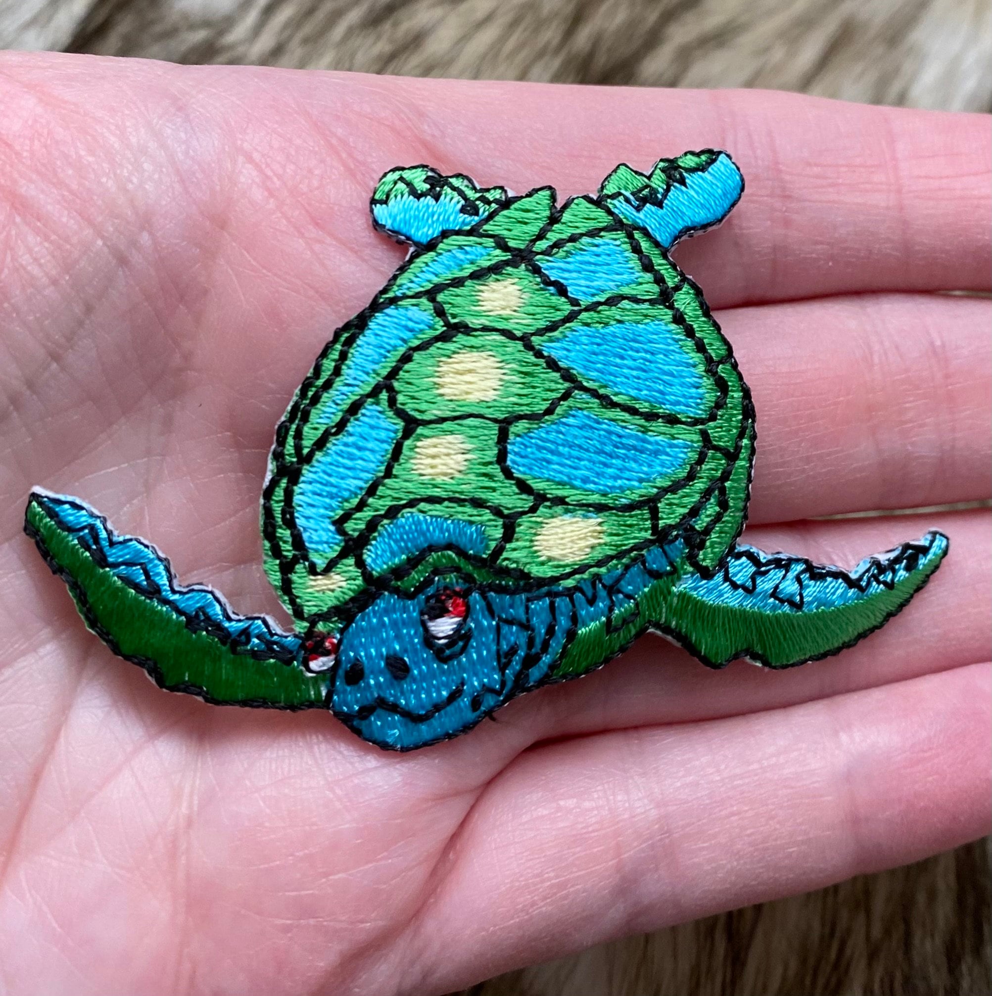 Sea Turtle Facing Left or Right Blue and Green Iron on - Etsy Australia