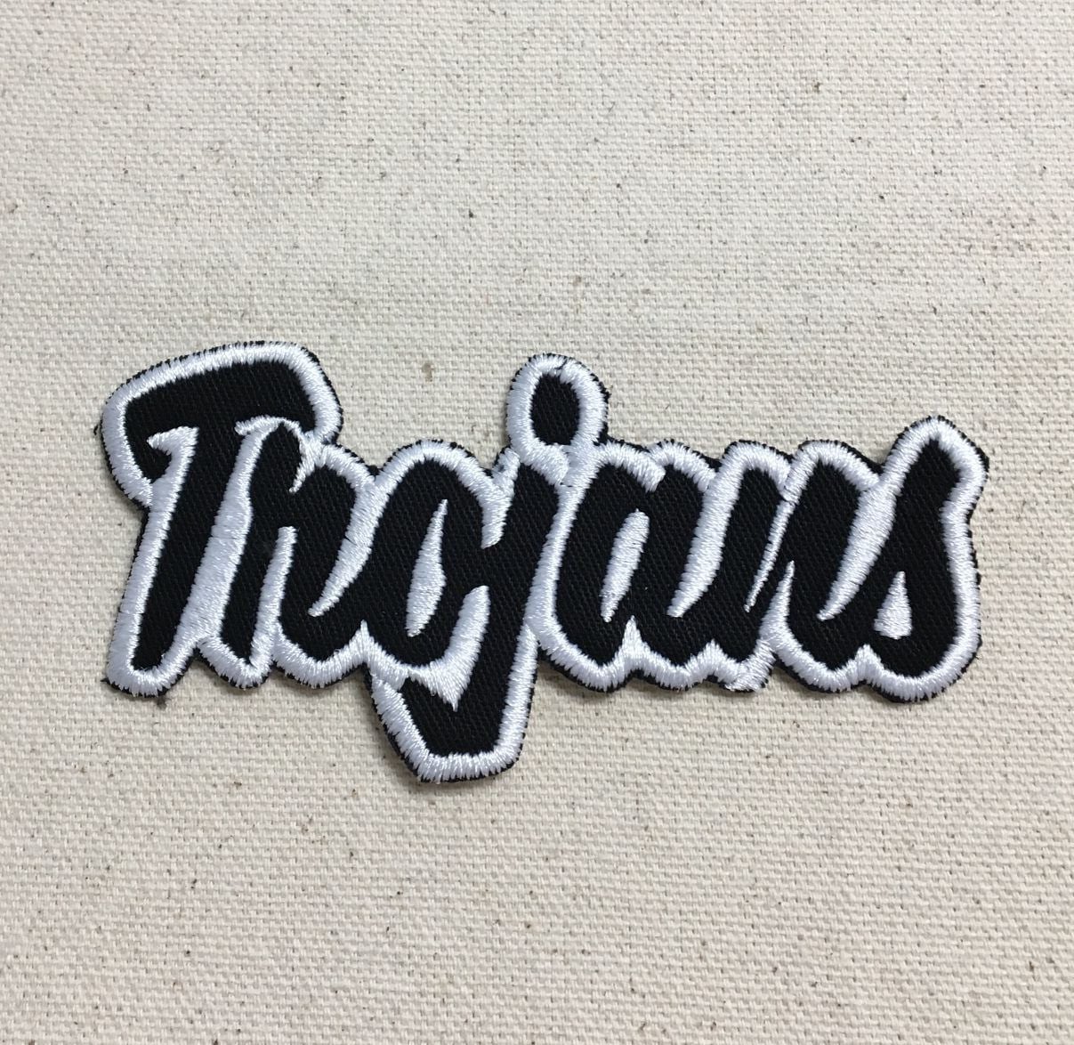 Trojans Color Choice Mascot Team Name Words Iron on | Etsy