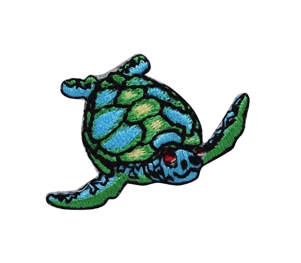 Small Mini Sea Turtle Facing Right or Left Blue and Green - Etsy
