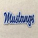 Mustangs LARGE 3x8 Color Choice Mascot/team Name/words - Etsy
