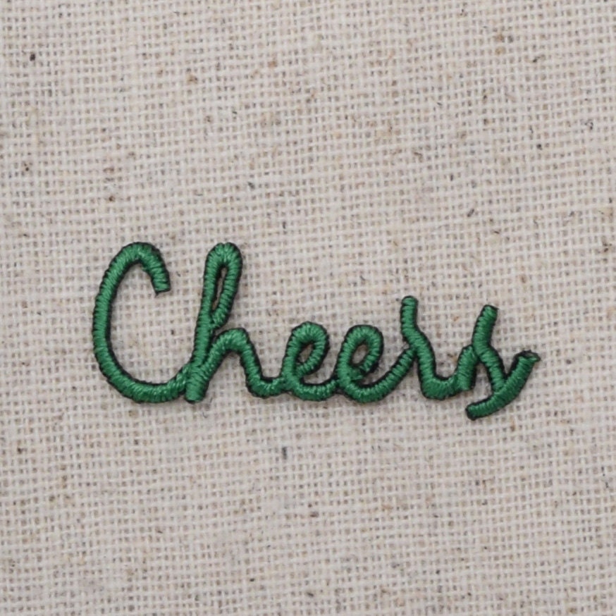Small CHEERS Word Color Choice: Blue Purple Green or - Etsy