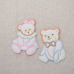 Children's Teddy Bear, Puffy Pastel, Boy or Girl, Iron on Patch - Etsy
