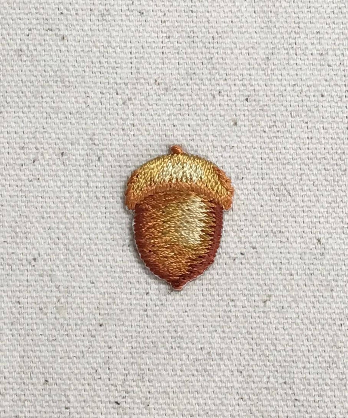 Small 1" - Single Oak Acorn - Tree Nut - Iron on Applique - Embroidered ...