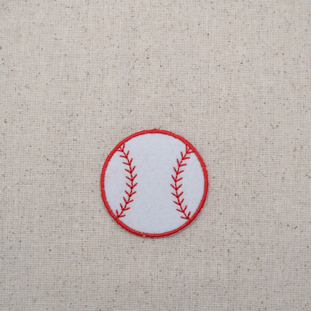 Baseball - Felt - Sports Ball - Embroidered Patch - Iron on Applique ...