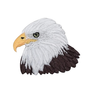 American Bald Eagle - Bird Head - Embroidered Patch - Iron on Applique ...