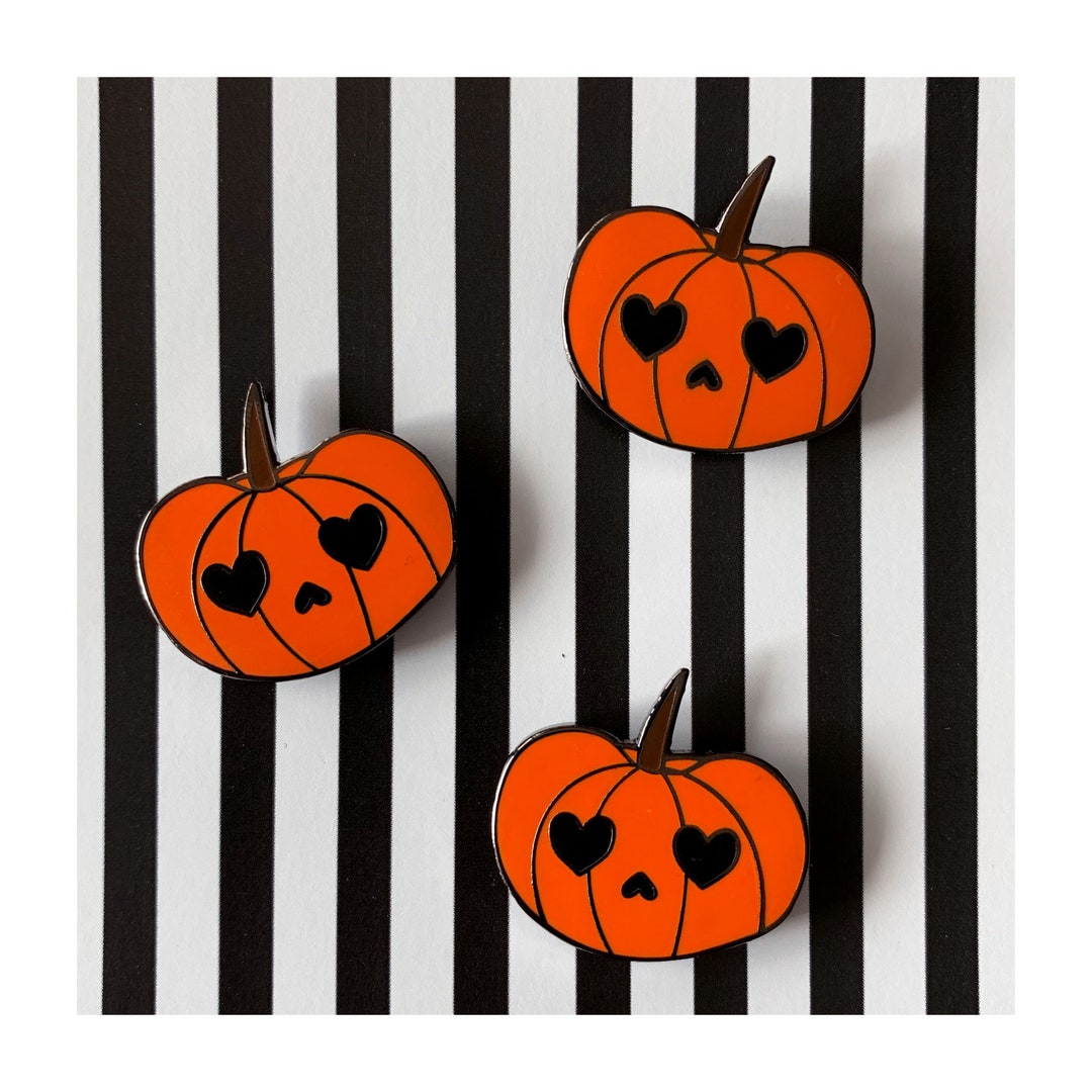 Pumpkin Enamel Pin - Etsy