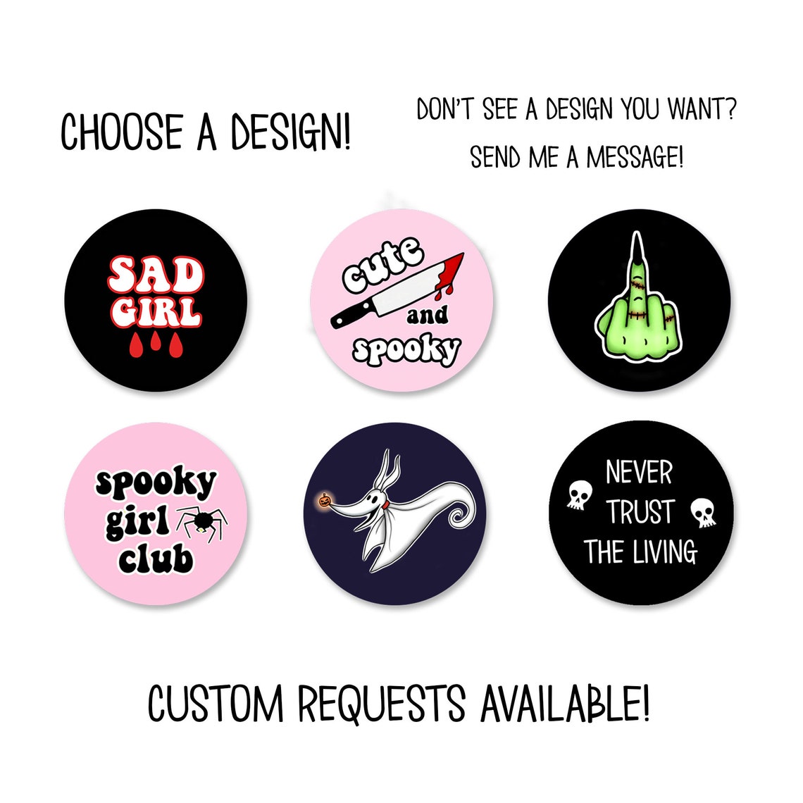 Spooky Girl Popsocket custom Options Available - Etsy