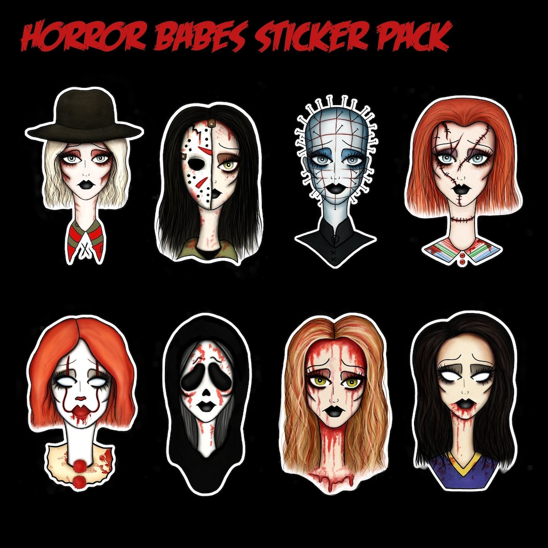 Horror Babes Sticker Pack - Etsy