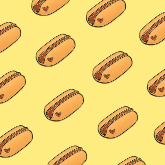 Hot Dog Pin - Etsy