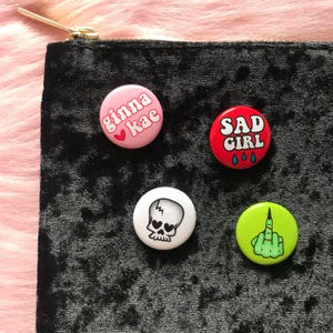 Zombie Middle Finger Button Pin - 1" - Etsy