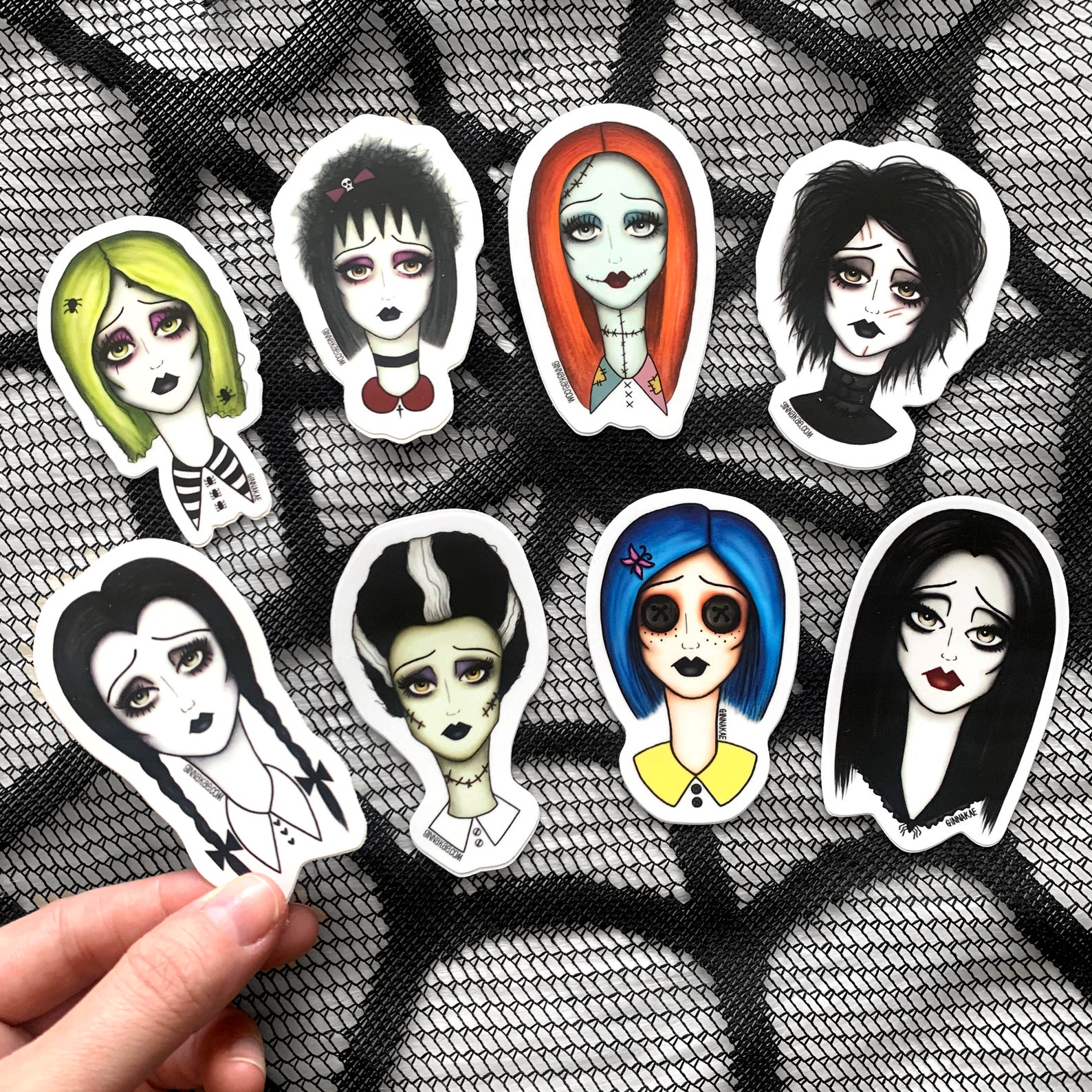 Spooky Girl Gang Sticker Pack | Etsy