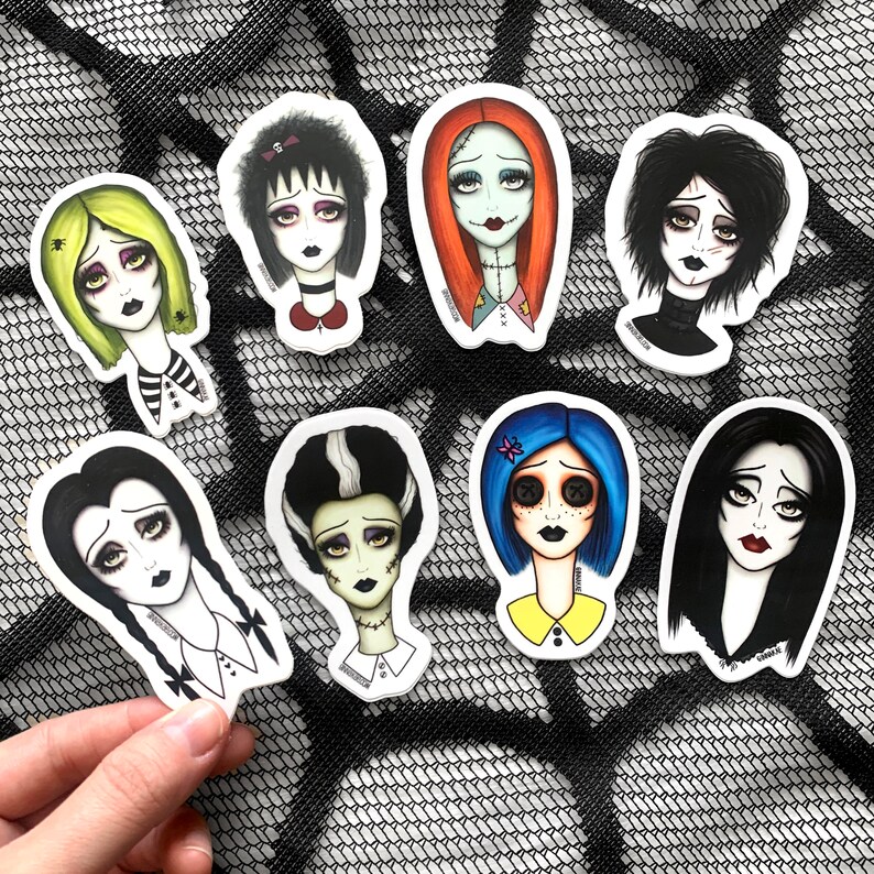 Spooky Girl Gang Sticker Pack - Etsy