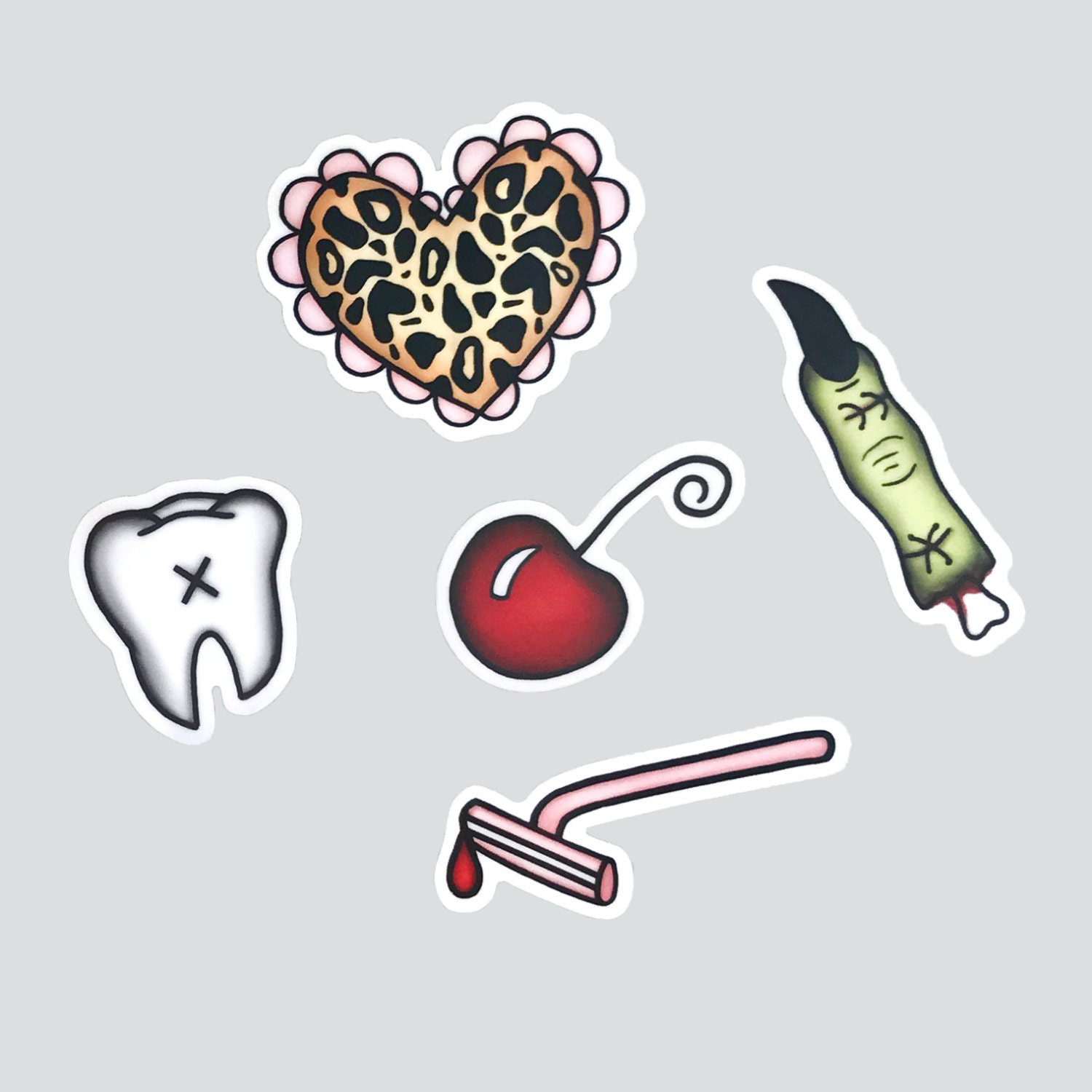 Cute & Creepy Sticker Pack | Etsy