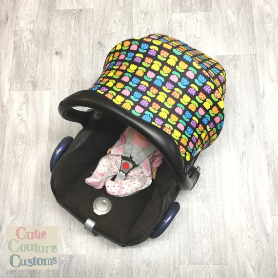 Car Seat Canopy Pattern With Snaps - Velcromag