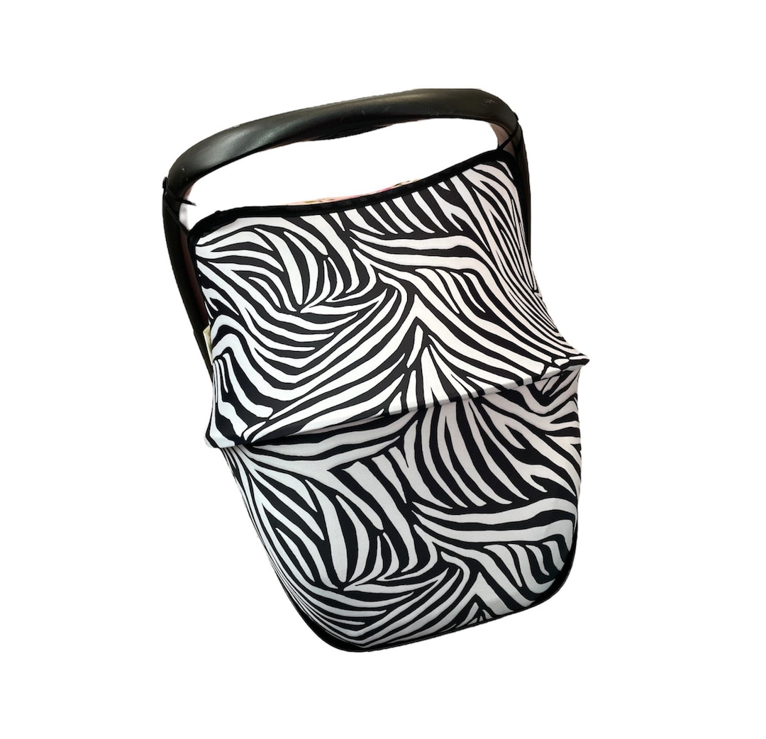 Zebra Car Seat Hood Cover Carseat Canopy, Universal Pebble Cabriofix ...