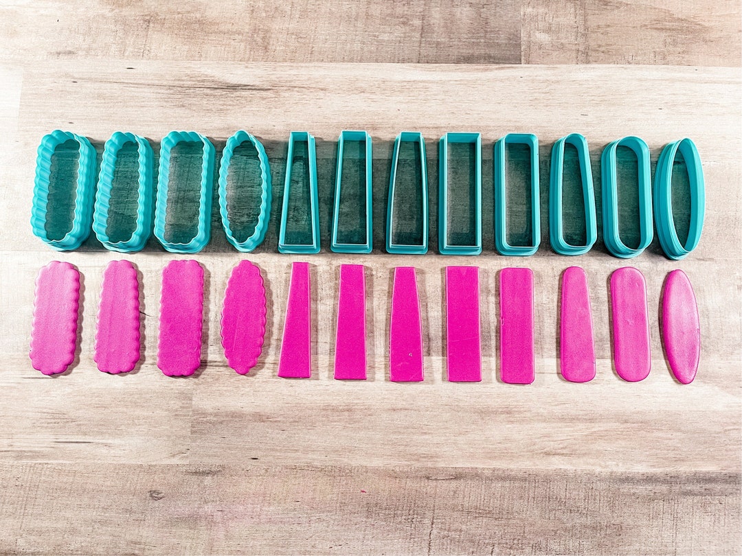 Polymer Clay Cutters, Various Barette Cutters, as Set or Individuals ...