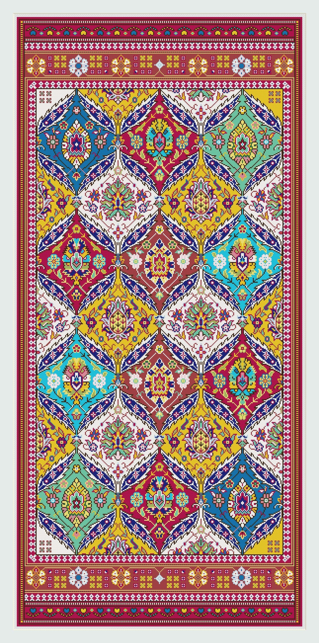 Arabian Nights Rug, Gorgeous Magic Carpet,tapestry Embroidery ...