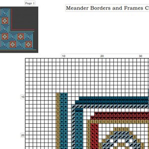 Meander Decorative Borders and Frames Collection Textile Ornaments ...