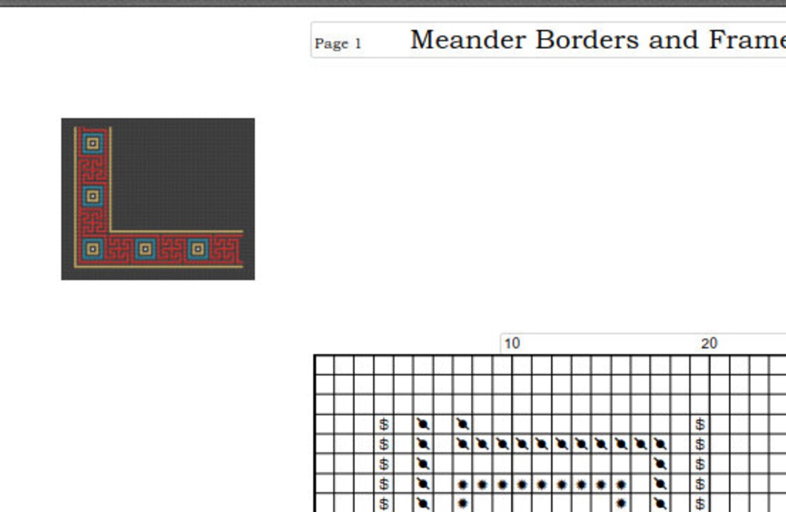 Meander Decorative Borders and Frames Collection Textile Ornaments ...