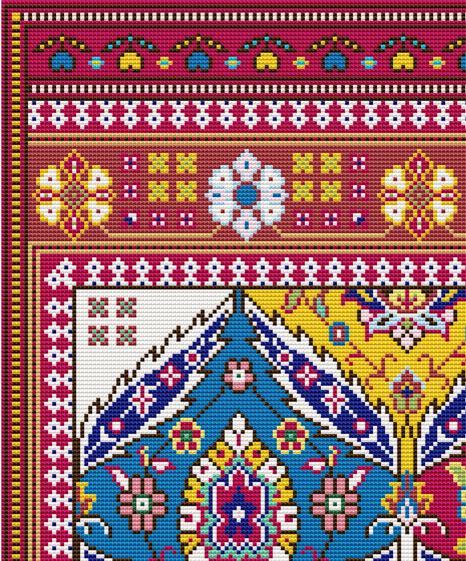 Arabian Nights Rug, Gorgeous Magic Carpet,tapestry Embroidery ...