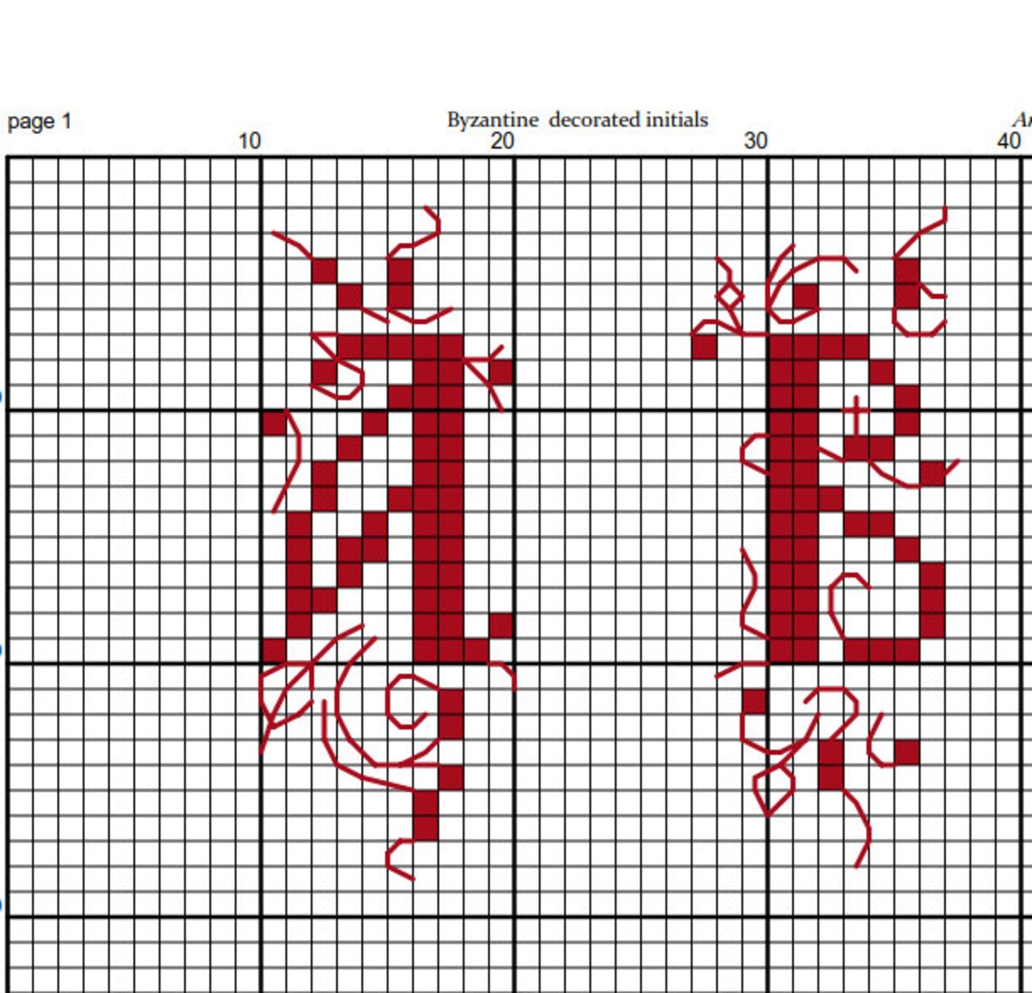 Byzantine Decorated Initials Capital Letters Orthodox Church Greek ...
