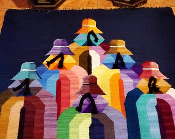 peruvian wall hanging textiles