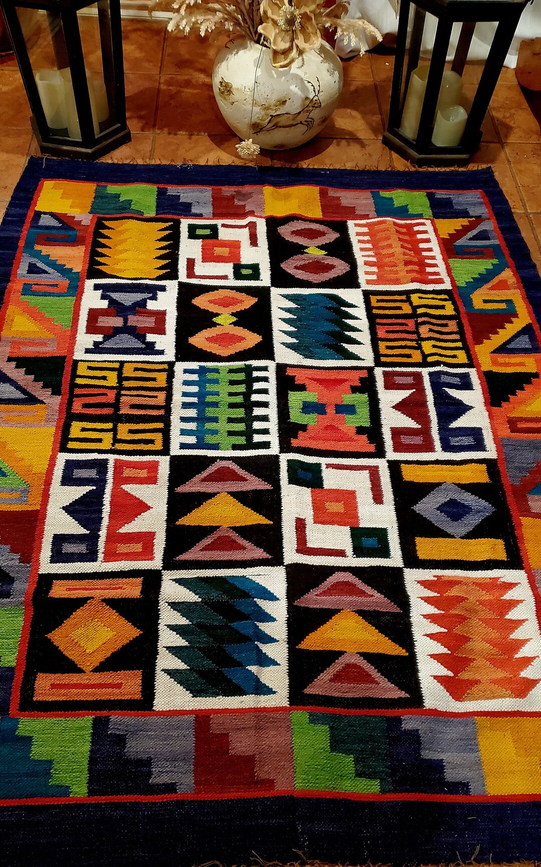 Tapestry Paracas Dunes Art Decor Interior Native Design the - Etsy