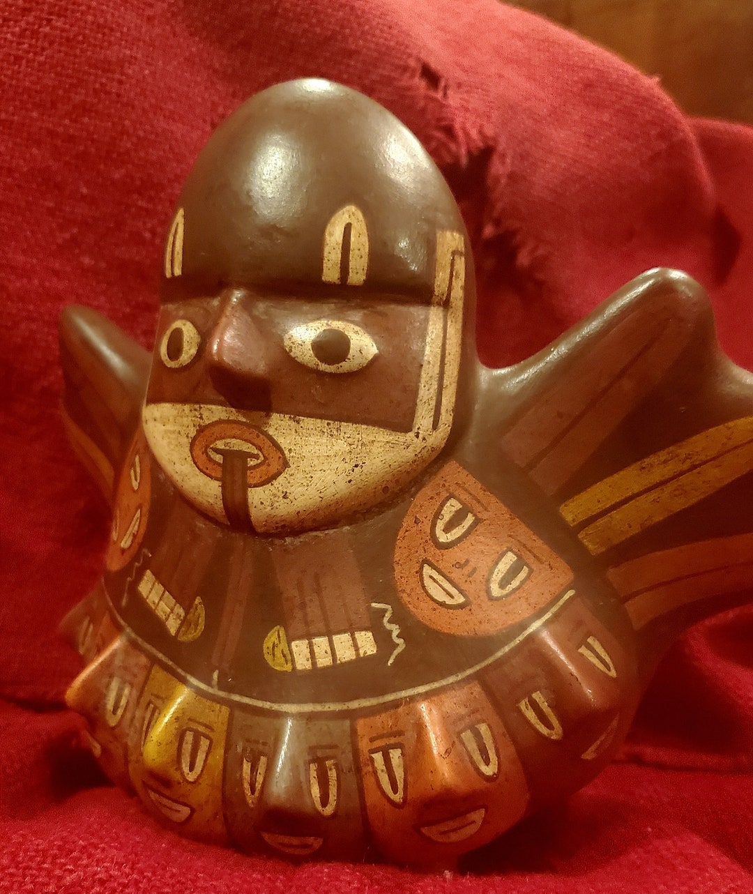 Rare Huaco Nazca Ancient Birds Pottery Vessels Inspired, Antique Style ...