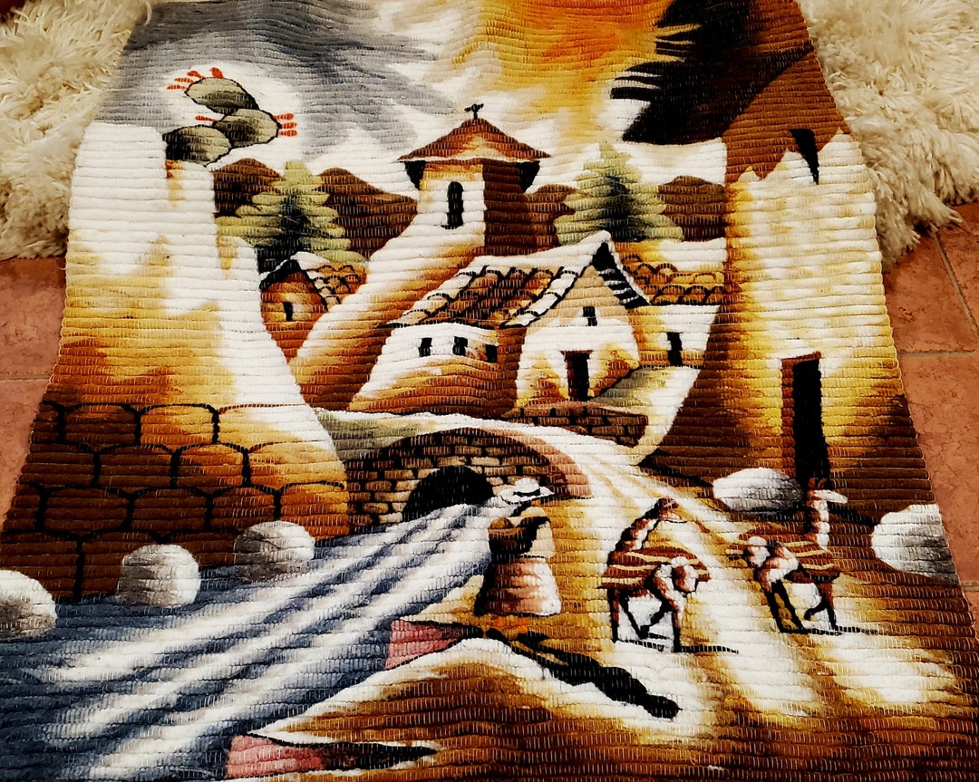 Tapestry Pueblo Andes Art Decor, the Rustic Chic - Etsy