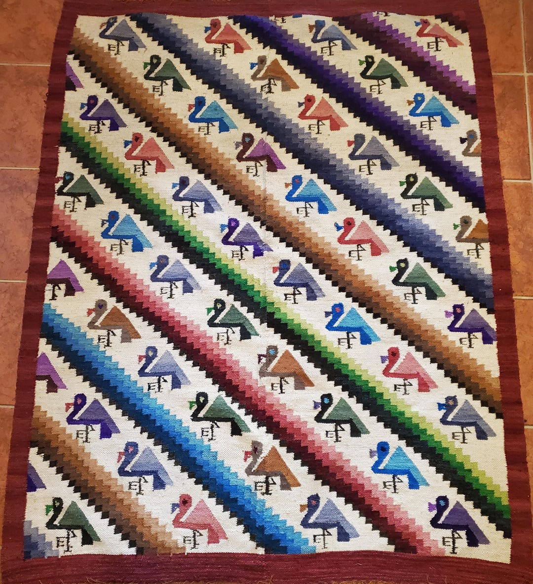 Tapestry Art Decor Bird Paracas, From the Andes to Your Home - Etsy