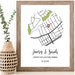 Where We Met Sign, Couple Gift, First Date Location, Personalized Map ...