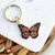 Monarch Butterfly Keychain, Butterfly Keyring, Metal Butterfly Keychain ...