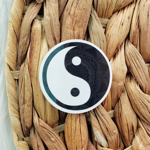 Mini Yin Yang Sticker Mandala Sticker Laptop Stickers Water | Etsy