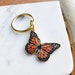 Monarch Butterfly Keychain Butterfly Keyring Metal Butterfly - Etsy