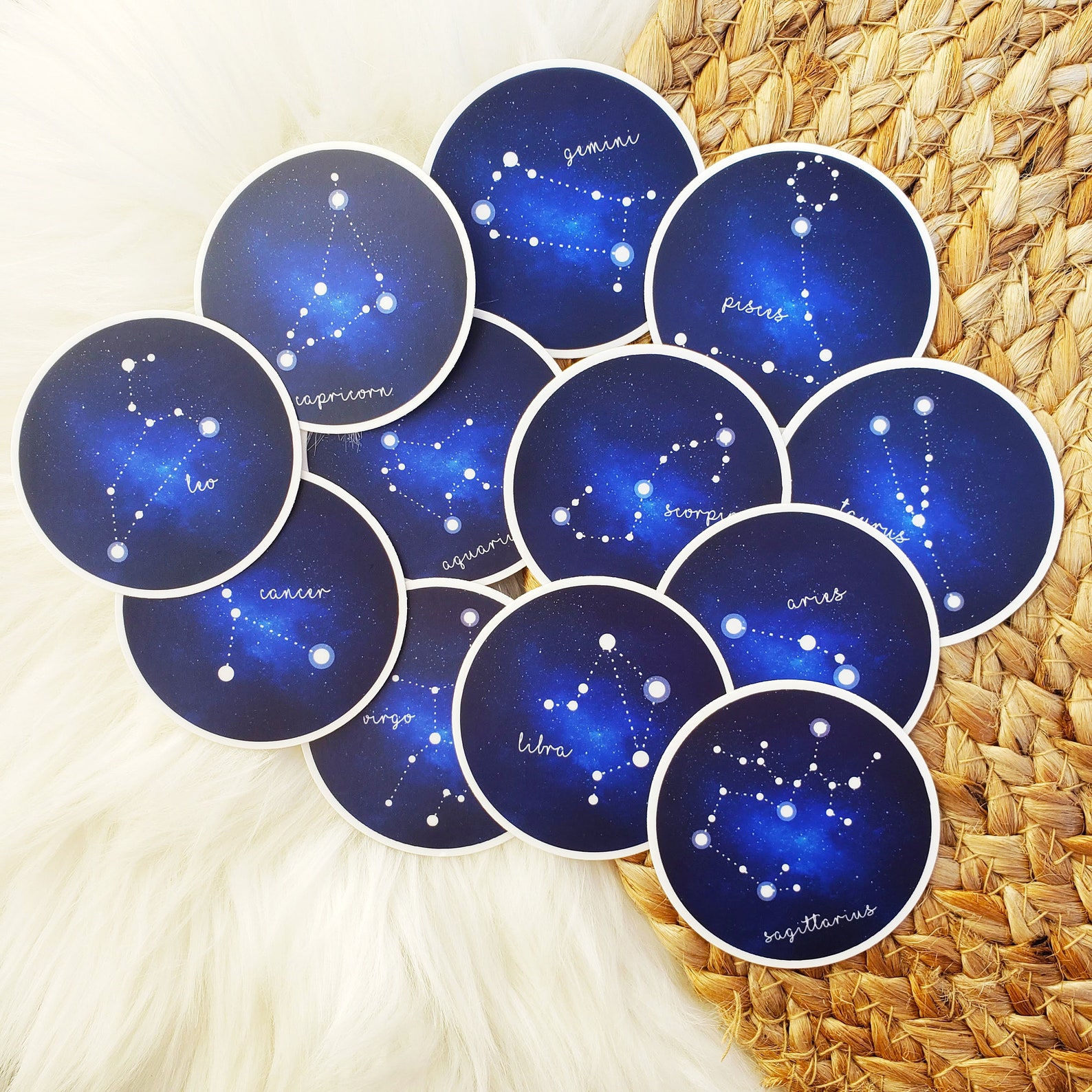 Zodiac Sign Sticker Constellation Sticker Sign Stickers - Etsy