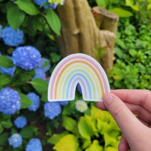 Pastel Rainbow Sticker, Laptop Stickers, Water Bottle Stickers - Etsy