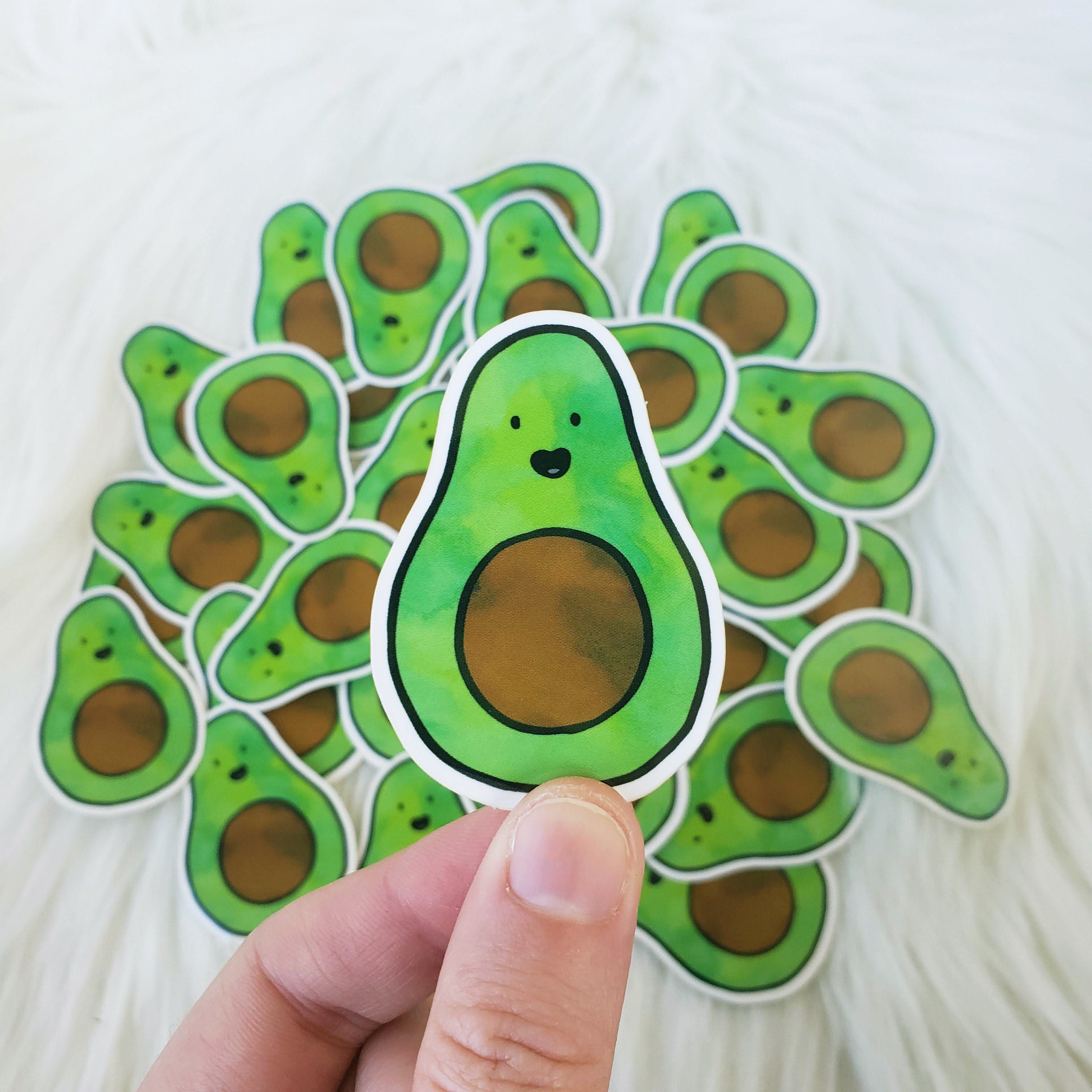 Avocado Sticker Food Sticker Cute Sticker Laptop Stickers | Etsy