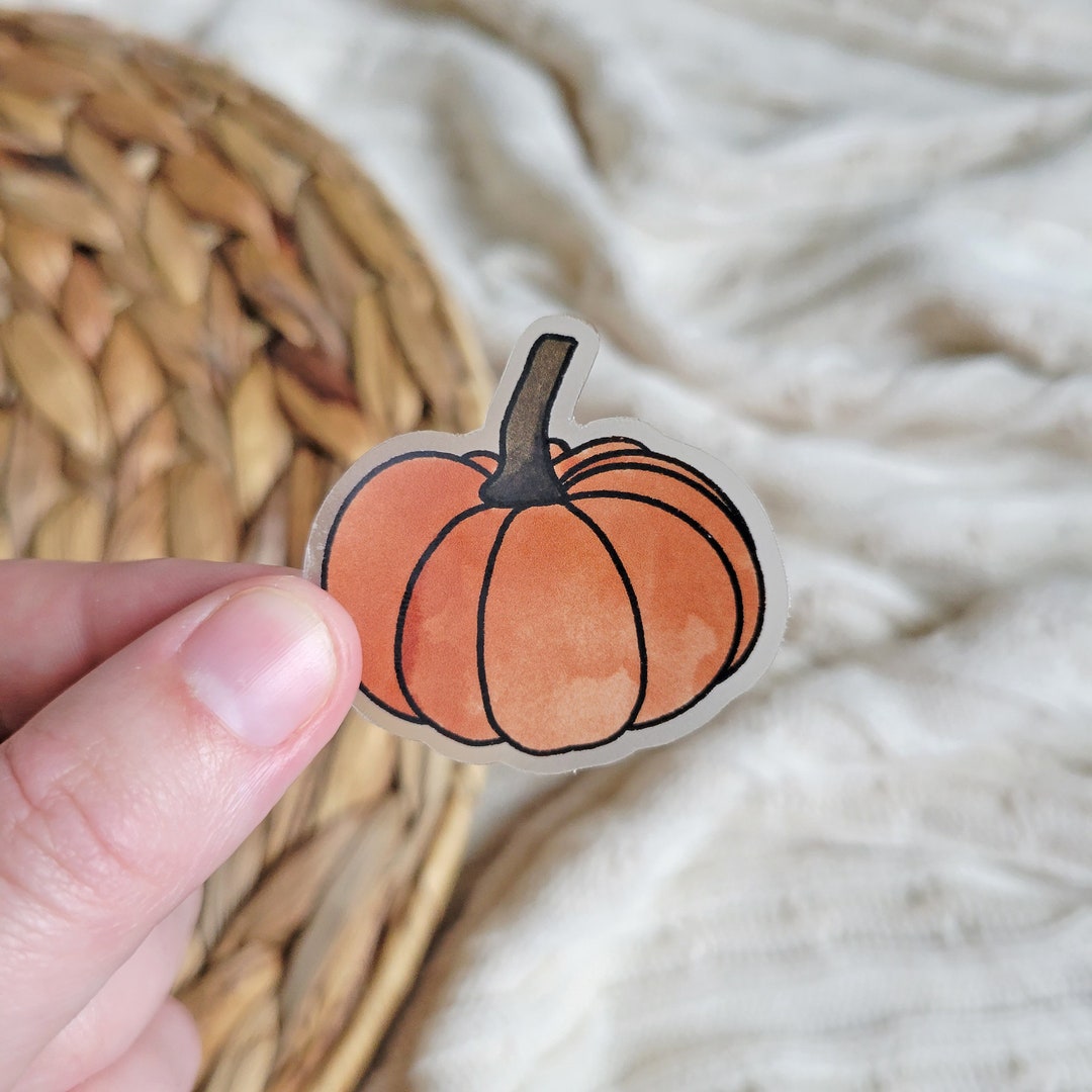 Mini Pumpkin Sticker: Waterproof Fall Decal - Etsy