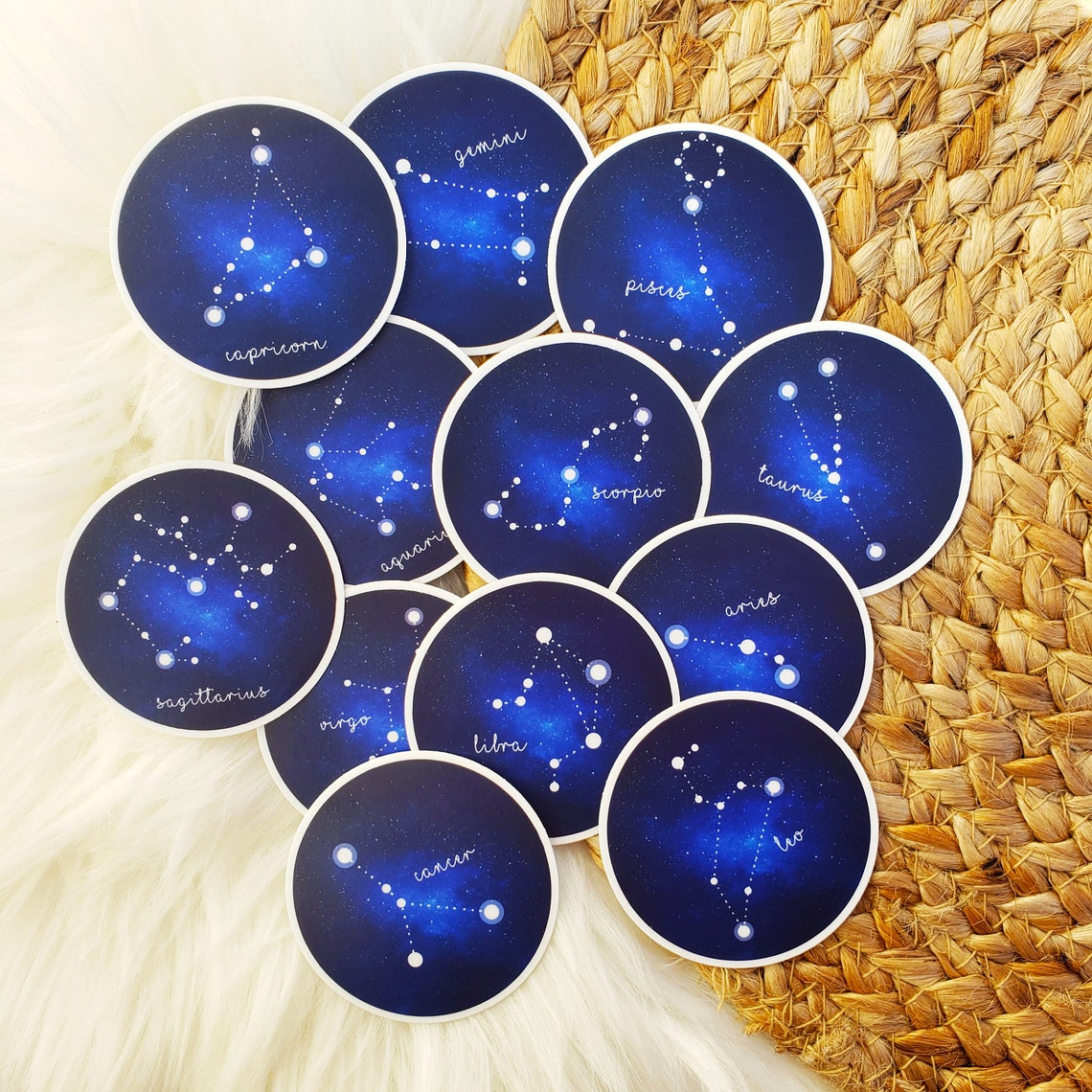 Zodiac Sign Sticker Constellation Sticker Sign Stickers | Etsy