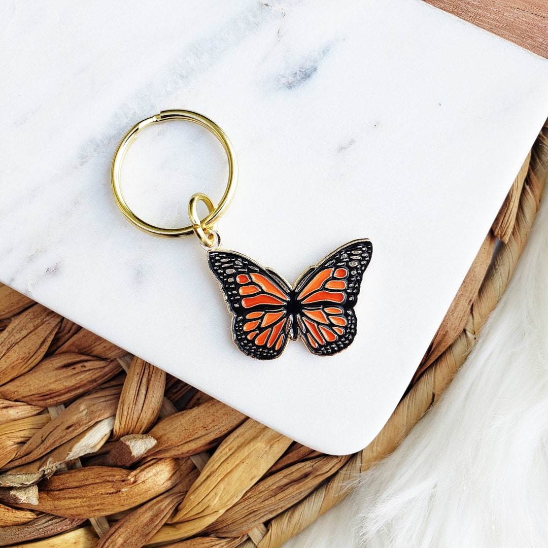 Monarch Butterfly Keychain: Butterfly Keyring - Etsy