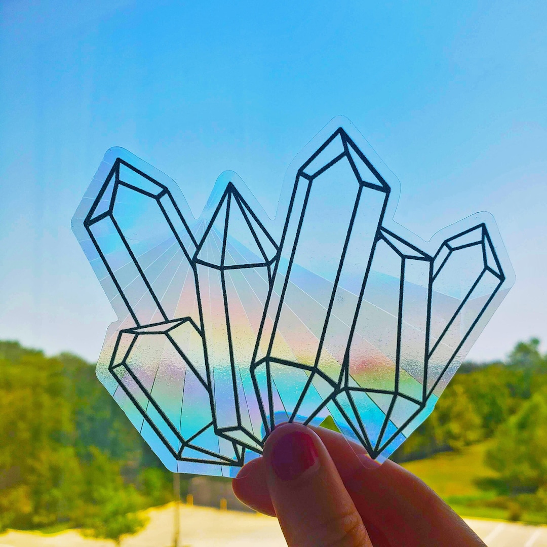 Crystal Sun Catcher, Window Decal - Etsy