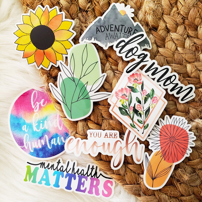 Pastel Rainbow Sticker Laptop Stickers Water Bottle Stickers | Etsy